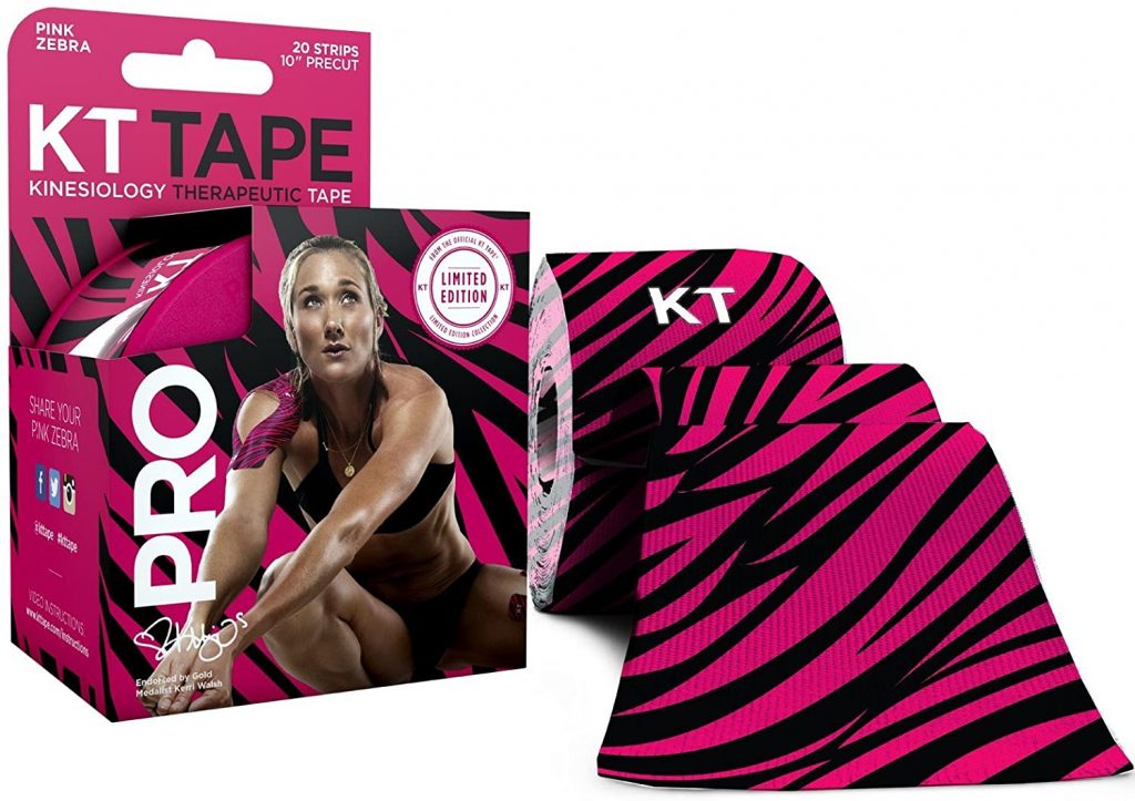 KT Kinesio Tape Pro Limited Edition 20 Strips (Pink Zebra) - SportzTrack