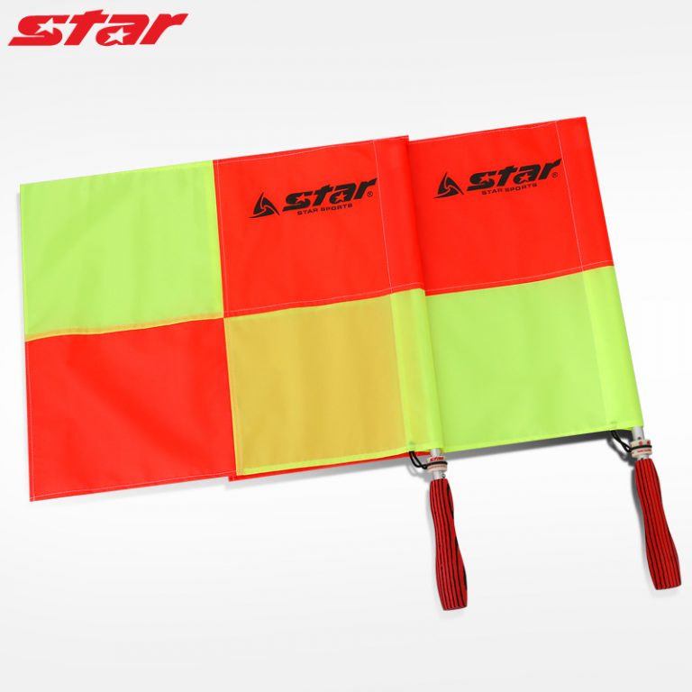 Star Football Linesman Flag SA220 red and yellow color - SportzTrack