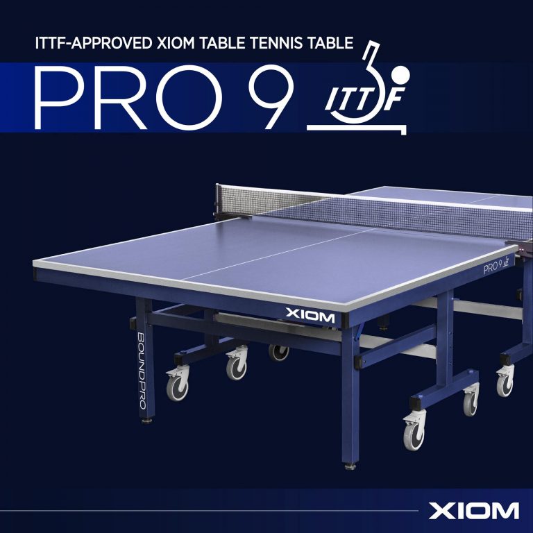 XIOM Pro 9 ITTF Approved Table Tennis Table - SportzTrack