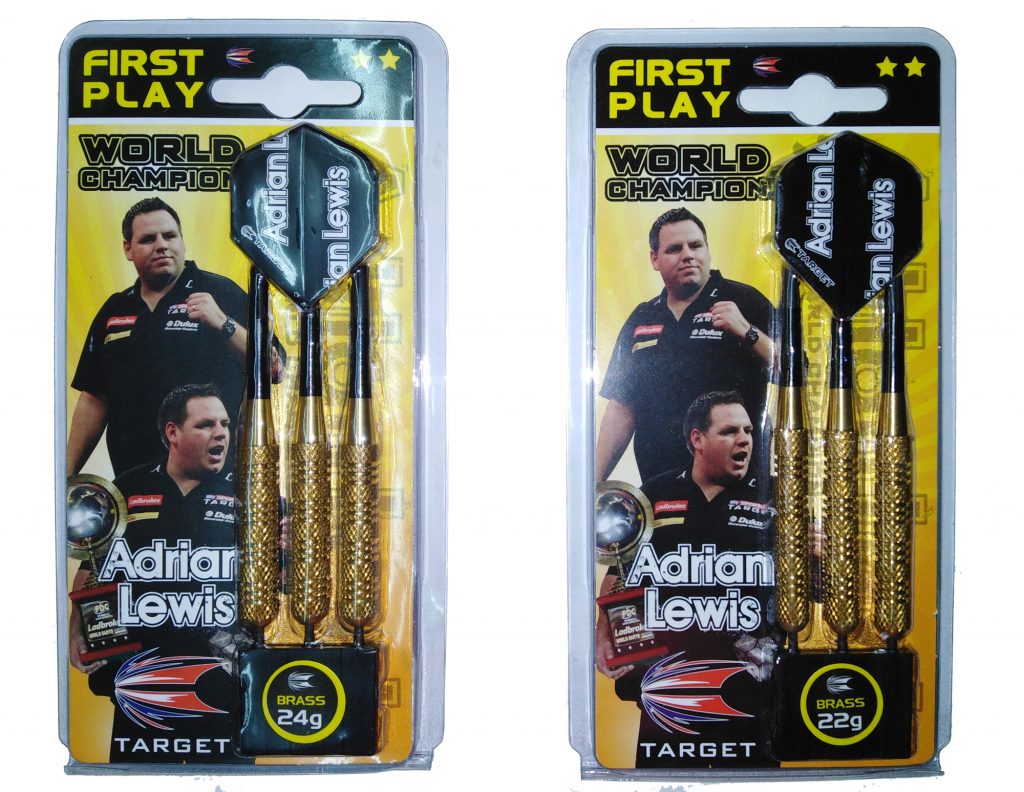 Target Dart Adrian Lewis First Play Brass Steel Tip - SportzTrack