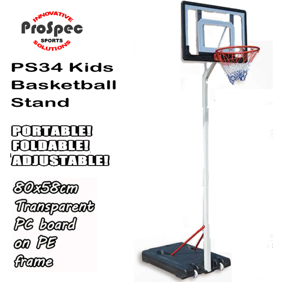 PROSPEC PS34 Kids Basketball Hoop System with PE Base and PC Board ...