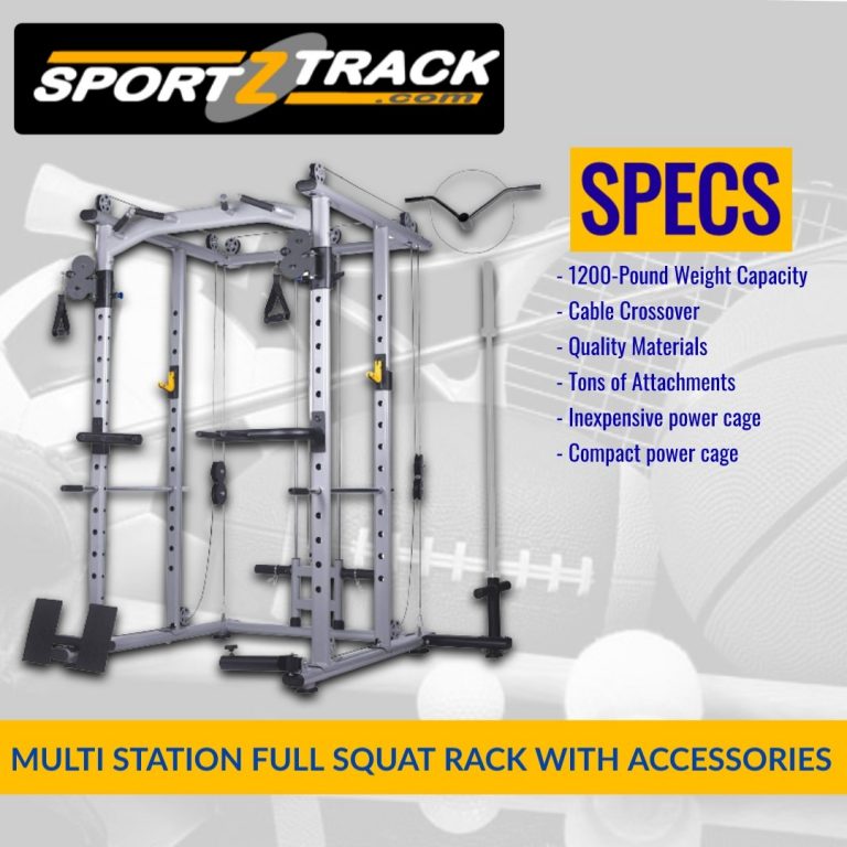 MULTI STATION FULL Squat Rack with Accessories - SportzTrack