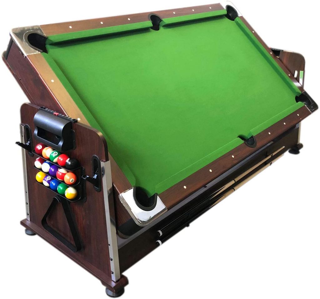 QUATRO 4-in-1 Multi 7ft Functional Table Tennis Game, Snooker Pool ...