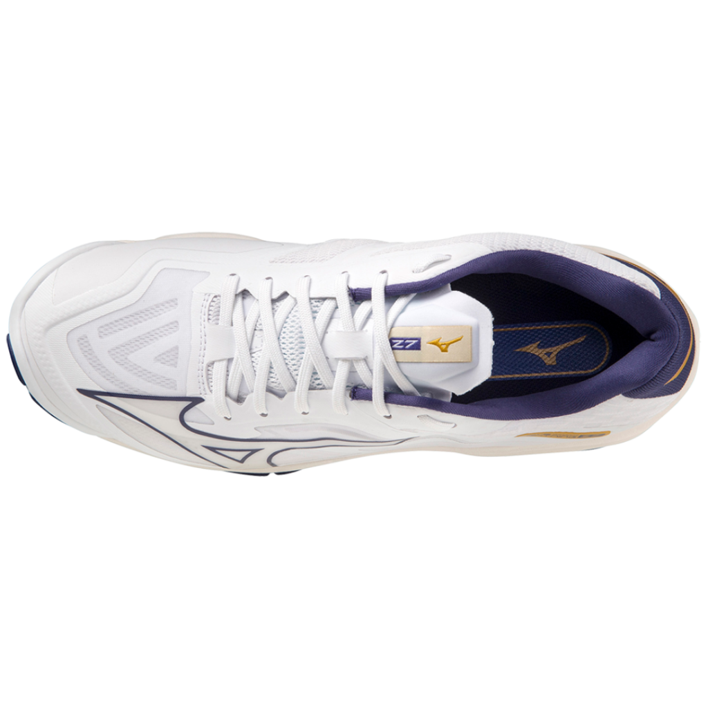 MIZUNO WAVE LIGHTNING Z7 UNISEX V1GA220043 WHITE BLUE - SportzTrack