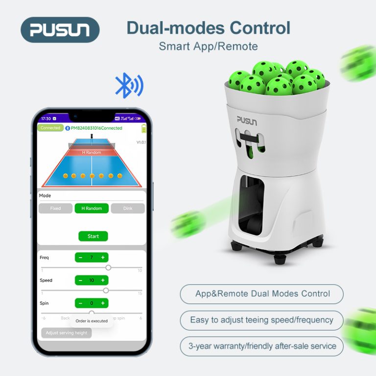 PUSUN New Arrival Model PP-MINI PRO Automatic Pickleball Machine with ...